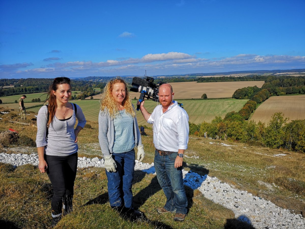 Filming an update with BBC Inside Out South – The Map of Australia